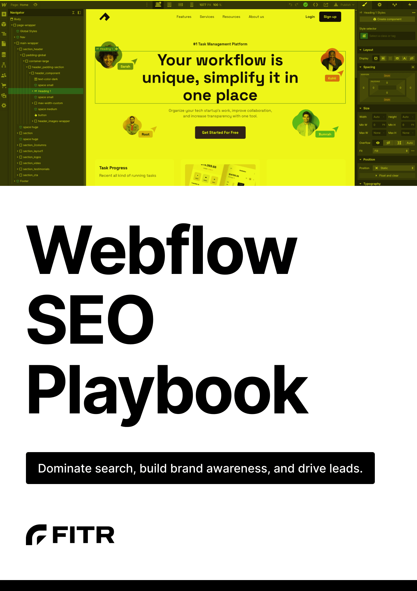 Unlimited Webflow Development for SaaS | Fitr Media